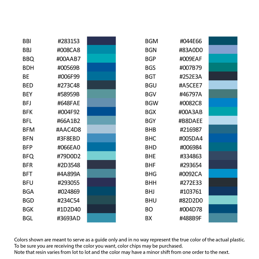 ABS Colors – Signature Plastics