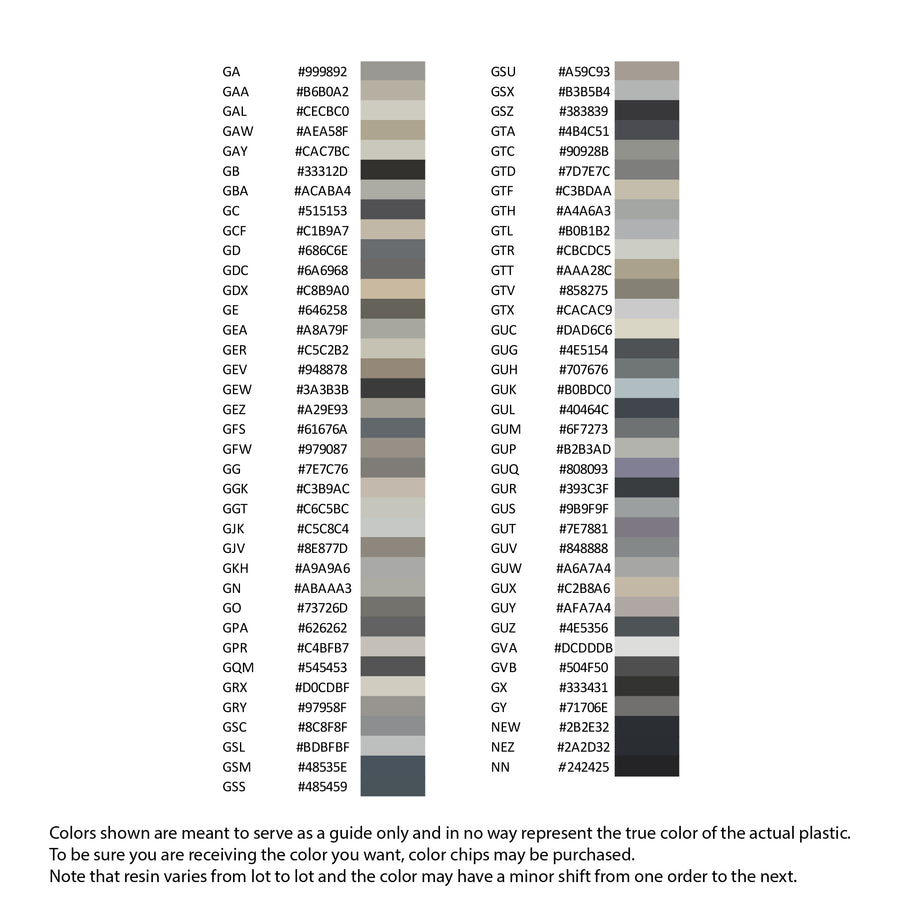 ABS Colors – Signature Plastics